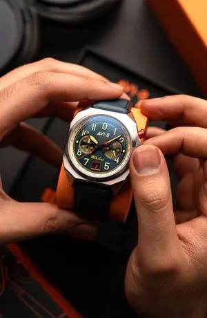 AVI-8 Bell X-1 Machbuster Chronograph Watch - Blue