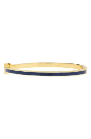 MARLYN SCHIFF Thin Enamel Hinge Bracelet - Gold Navy