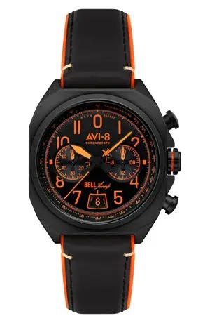 AVI-8 Bell X-1 Machbuster Chronograph Watch - Black