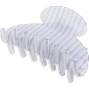 France Luxe Couture Stripe Claw Clip - Blue And White Stripe