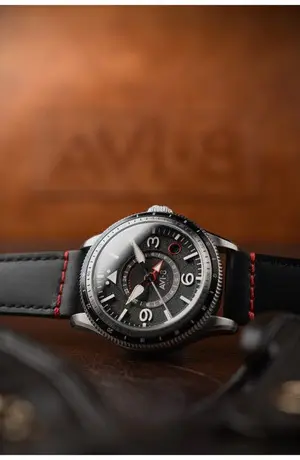 AVI-8 Flyboy Airmaster Gmt Strap Watch