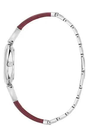 Furla Glamour Chic Mixed Material Bracelet Watch - Silver-tone