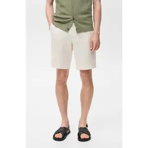 Mango Flat Front Shorts For Men