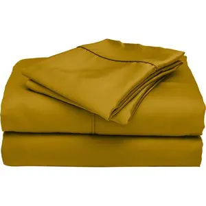 ETTITUDE Signature Sateen Sheet Set Saffron