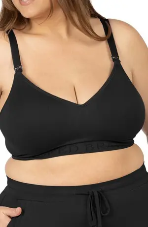 KINDRED BRAVELY Busty Sublime Contour Maternity & Nursing Brasizing Available From E-i Cup - Black
