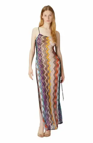 Missoni Long Cover-up With Side Openings - Multicoloured