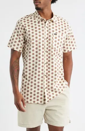 Rip Curl Fun Times Short Sleeve Button-up Shirt - Bone