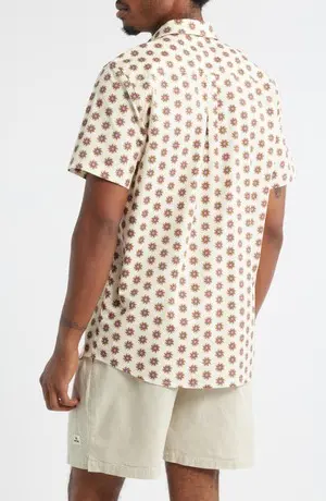 Rip Curl Fun Times Short Sleeve Button-up Shirt - Bone