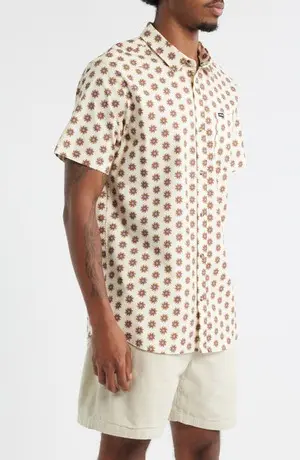 Rip Curl Fun Times Short Sleeve Button-up Shirt - Bone