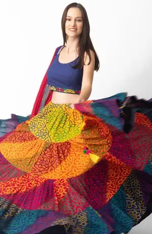 RAAS Tiered Chaniya Choli Set