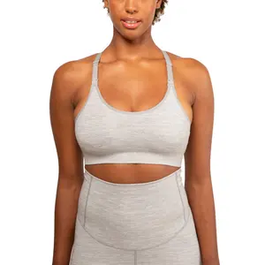 MODERN ETERNITY Layla Yoga Racer Back Nursing Bra - Graphite Melange