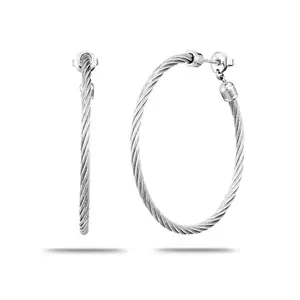 CHARRIOL Celtic Hoop Earrings - Stainless Steel