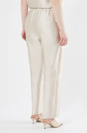 Marina Rinaldi Adito Silk & Cotton Pants