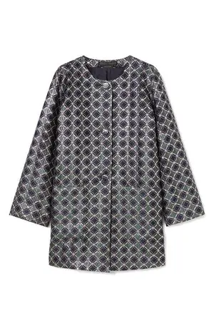 Marina Rinaldi Dinda Geometric Jacquard Jacket
