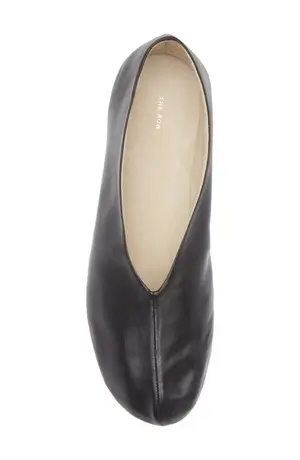 THE ROW Stella Ballerina Flat - Black