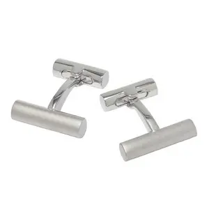 LINK UP Tone Bar Cufflinks - Silver