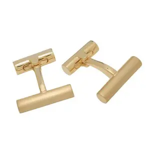 LINK UP Tone Bar Cufflinks - Gold