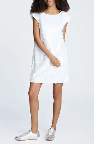 KENNETH COLE Paillette Sequin Shift Dress