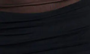 KENNETH COLE Ruched Mesh Maxi Dress