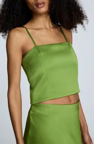 KENNETH COLE Satin Crop Camisole