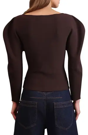 Avec Les Filles Dolman Sleeve Sweater - Chocolate