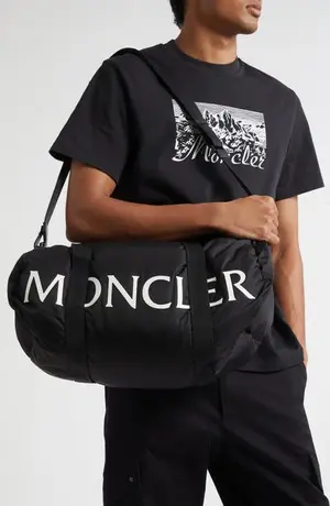 Moncler Duddle Nylon Duffle Bag - Black