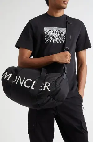 Moncler Duddle Nylon Duffle Bag - Black