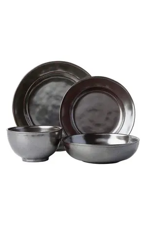 JULISKA Stoneware 4-piece Dinnerware Place Setting - Pewter
