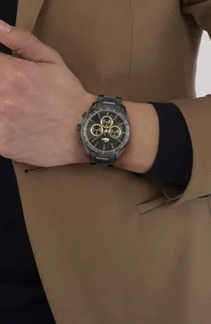 Lacoste Boston Chronograph Bracelet Watch - Black