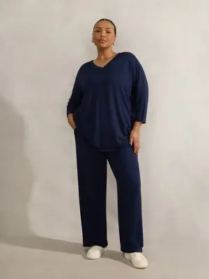 LIVE UNLIMITED Supersoft 3/4 Sleeve Top