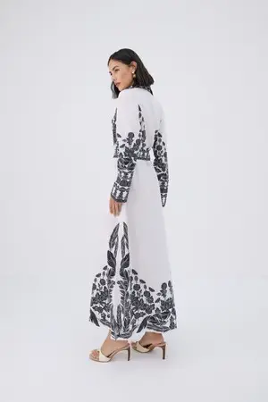 RAISHMA Printed Cotton Poplin Maxi Dress