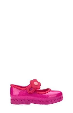 Melissa Hip Ballerina Mary Jane Flat - Glitter Pink