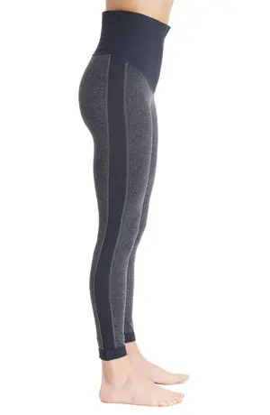 MODERN ETERNITY Ella Activewear Seamless Maternity Leggings - Grey Jacquard