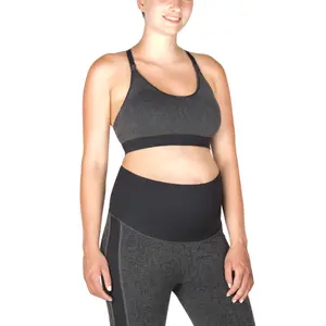 MODERN ETERNITY Bella Active Maternity Nursing Bra - Grey Jacquard