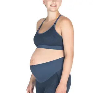 MODERN ETERNITY Bella Active Maternity Nursing Bra - Navy Jacquard
