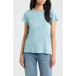 Rag & Bone The Slub Cotton T-shirt - Teal Blue