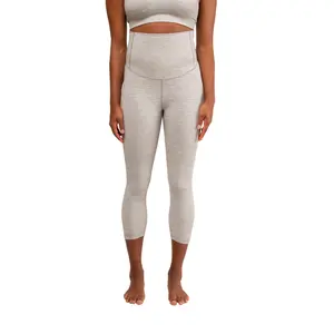 MODERN ETERNITY Zara Seamless Maternity Capri Leggings - Graphite Melange