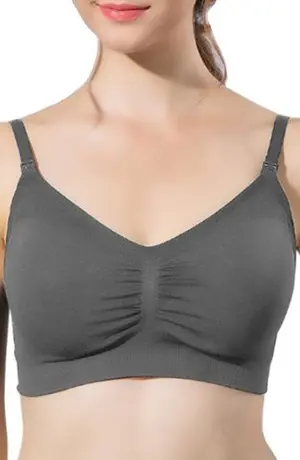 MODERN ETERNITY Jade Seamless Maternity And Nursing Bra - Grey