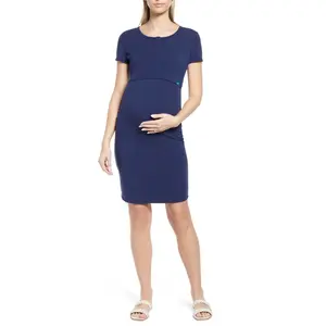MODERN ETERNITY Nursing Maternity Dress - Black