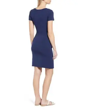 MODERN ETERNITY Nursing Maternity Dress - Navy