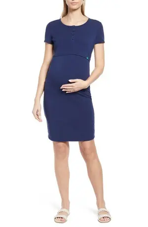 MODERN ETERNITY Juliet Nursing Dress - Navy