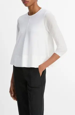 Vince Cotton Blend A-line Sweater