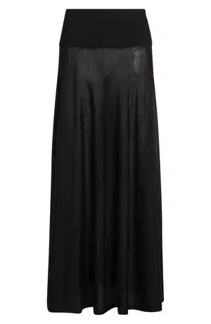 Alaïa Virgin Merino Wool Maxi Skirt