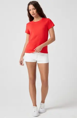 FLORENCE BY MILLS Solid Short Sleeve T-shirt - Poppy Red