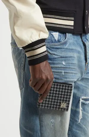 Amiri Ma Quad Coated Canvas Bifold Wallet