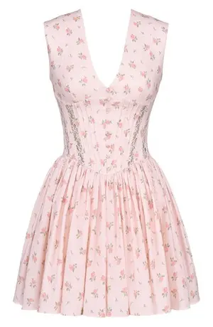 House Of Cb Floral Print Mini Dress