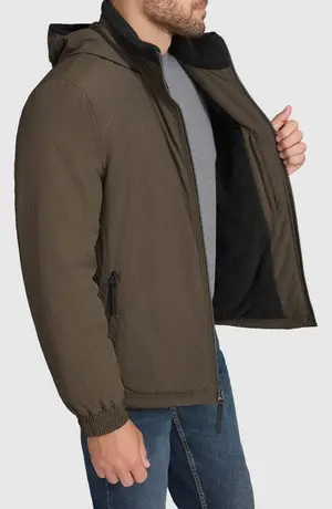 Andrew Marc Gatton Hooded Nylon Jacket