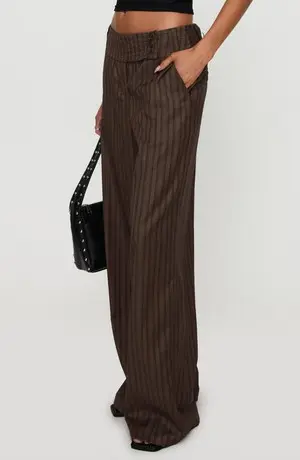 Princess Polly Cedars Stripe Wide Leg Pants