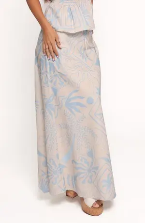 PETAL & PUP Elena Mixed Print Maxi Skirt