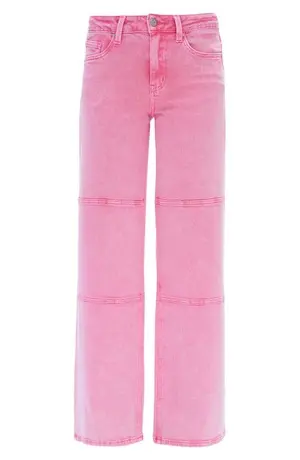 BAYEAS Mid-rise Wide-leg Paneled Jeans